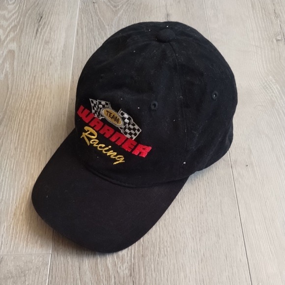 Accessories | Team Warner Racing Hat Baseball Cap Black Yellow Red ...